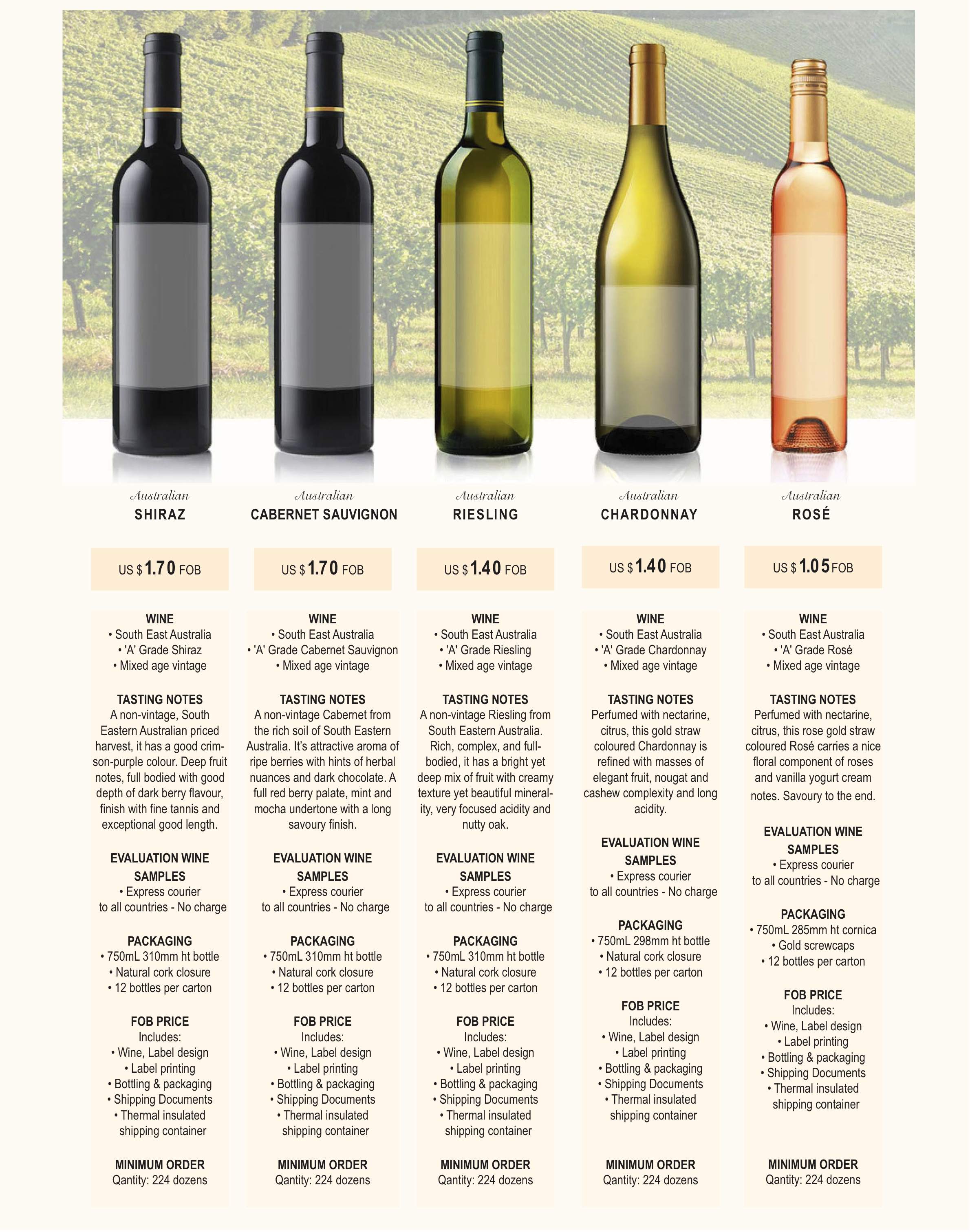 au Private Label/Offers/Australian wine